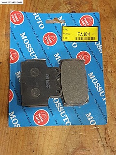 רפידות ברקס של חברת MOSSUTO - מספר FA104 | אביזרים וחלפים | רפידות ברקס