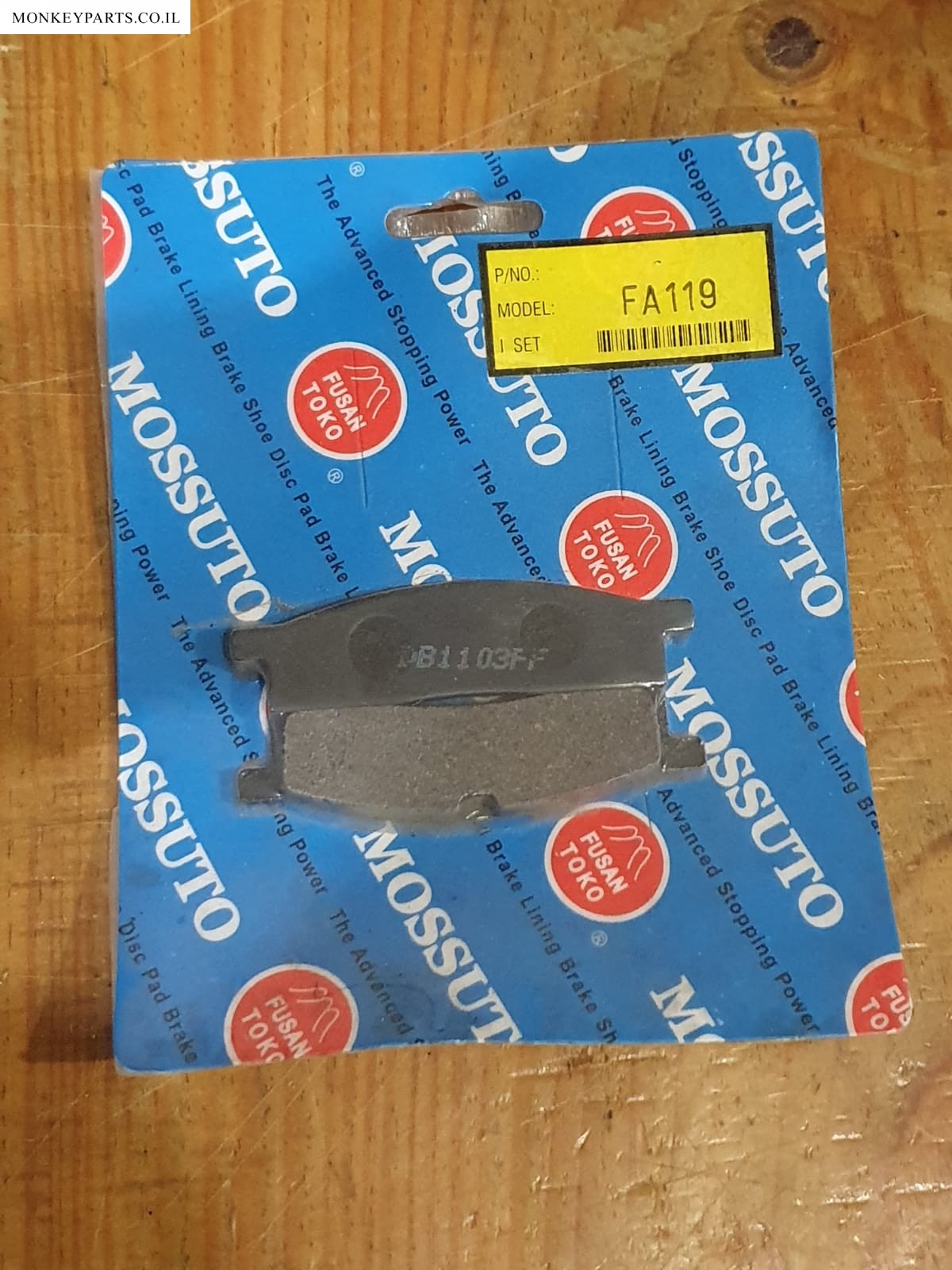 רפידות ברקס של חברת MOSSUTO - מספר FA119 | מבצעים