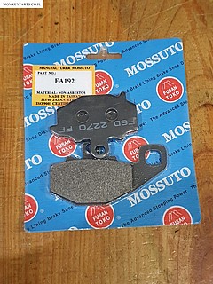 רפידות ברקס של חברת MOSSUTO - מספר FA192 | טרקטורונים | רפידות ברקס