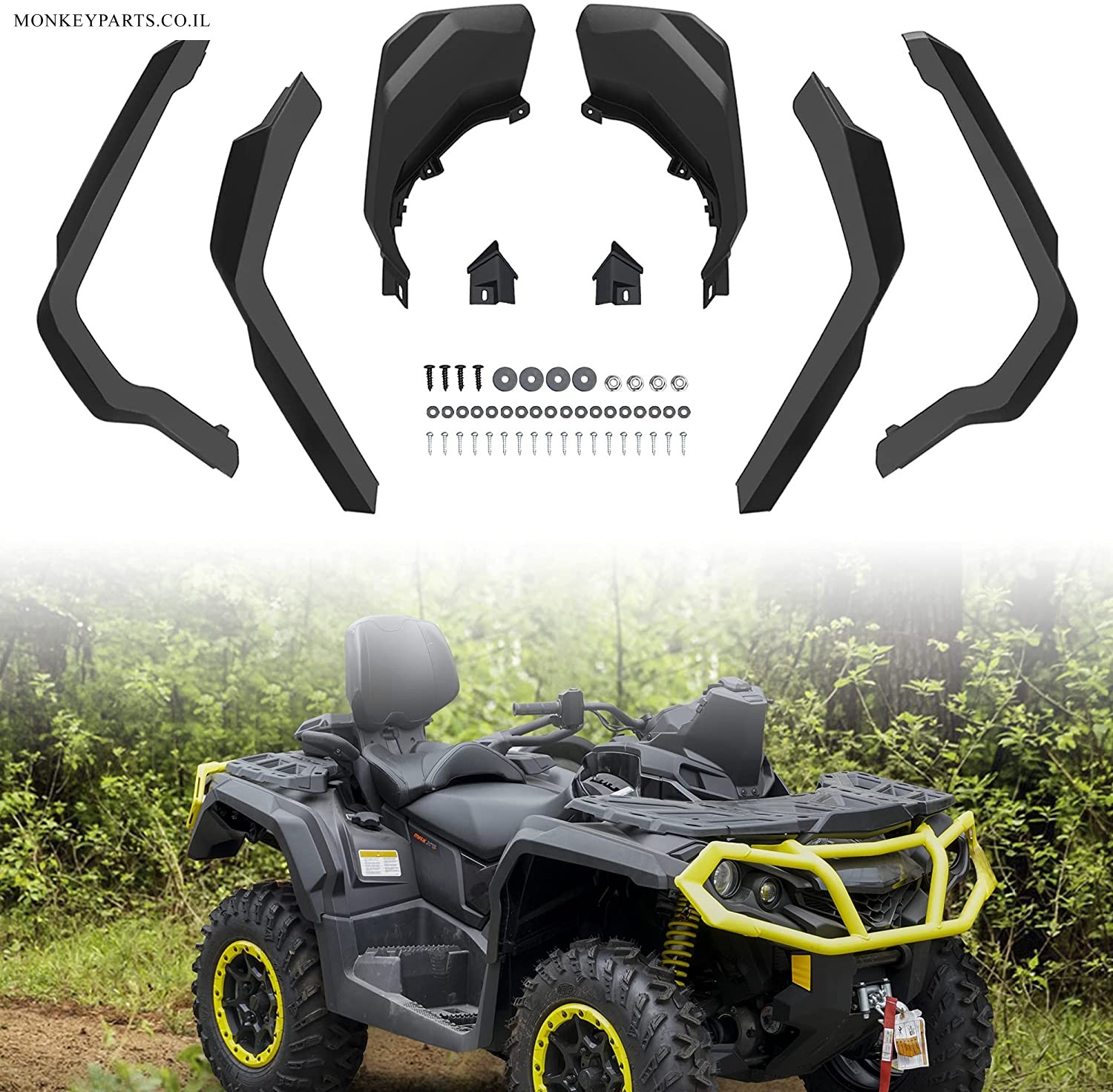2013-2021 Can-Am Outlander Max outlander 1000 מגני בוץ חלופי מקט--MPM ...